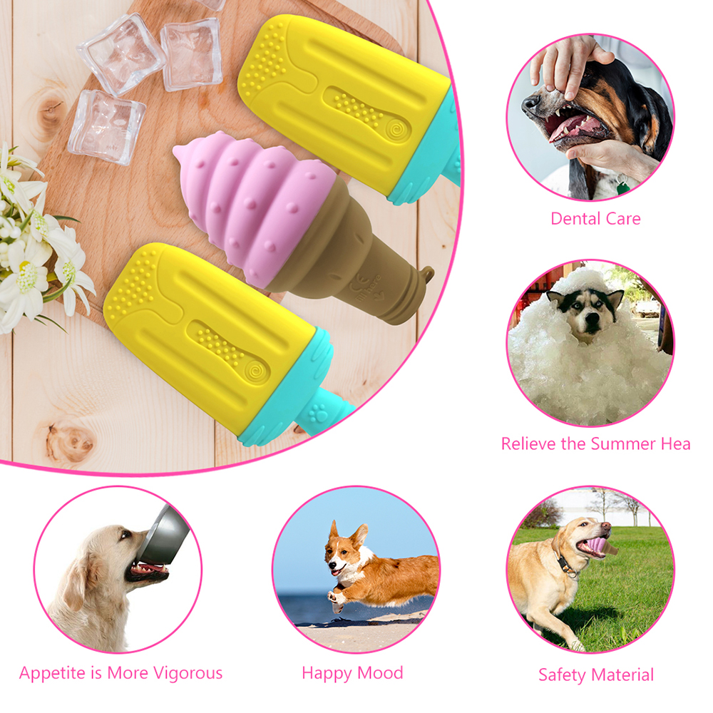 Dog Toys Icepop Frozen Dog Toys For Teething, Freezable Toy Freeze ...